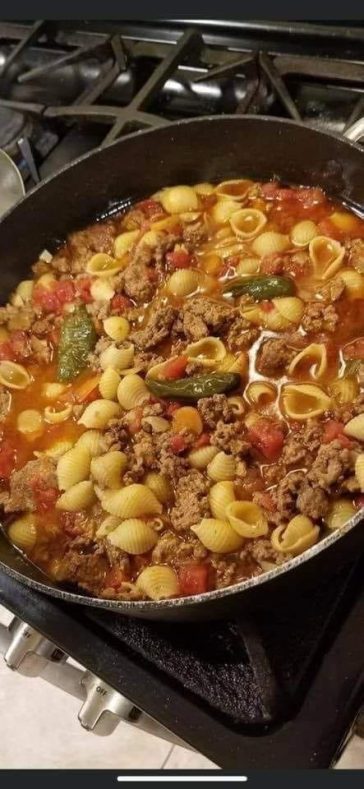 Conchitas con Carne (Mexican Hamburger and Shells) – Junior Daily Recipes
