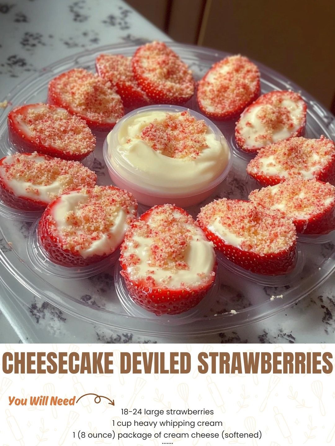 Cheesecake deviled strawberries - Junior Daily Recipes