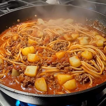 Mexican Fideo with Ground Beef and Potatoes – Junior Daily Recipes