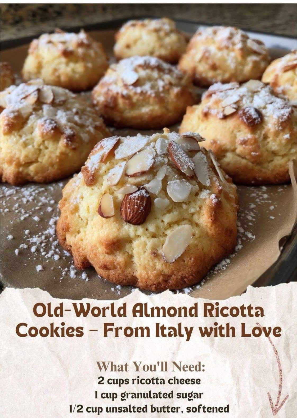 Old-World Almond Ricotta Cookies – From Italy with Love – Junior Daily ...